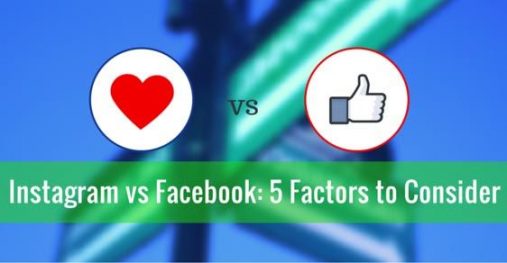 Instagram vs Facebook - 5 Factors to Consider