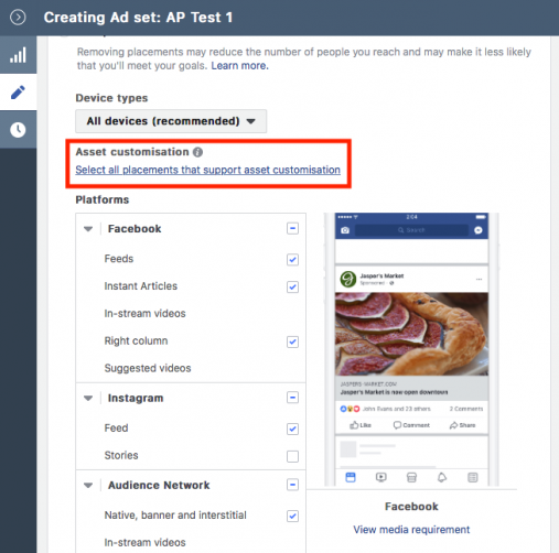 How to Use Facebook's New Placement Asset Customization