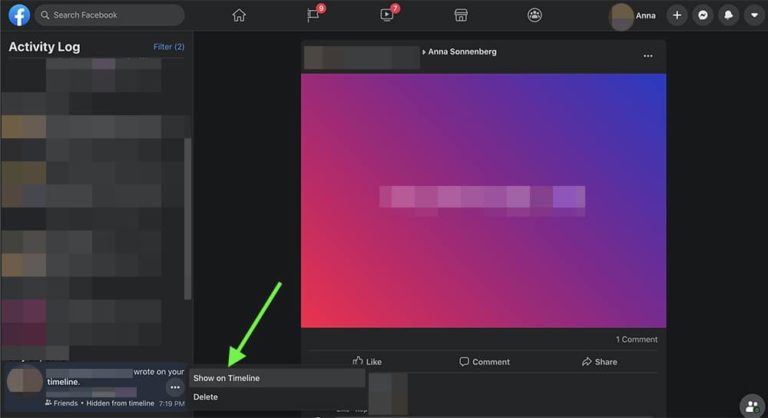 What Happens When hiding a Facebook Post + How to Hide One