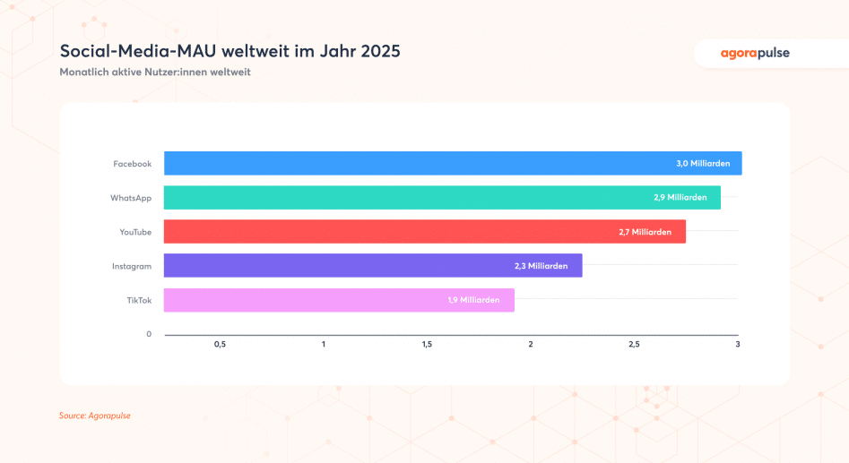Social-Media-Statistik und Social-Media-Nutzung 2024 | Agorapulse